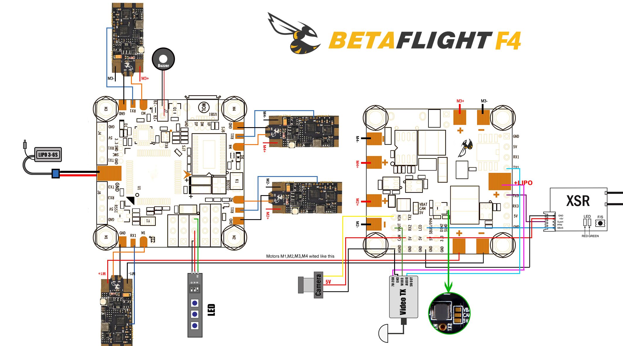 BetaflightF4 flightcontroller
